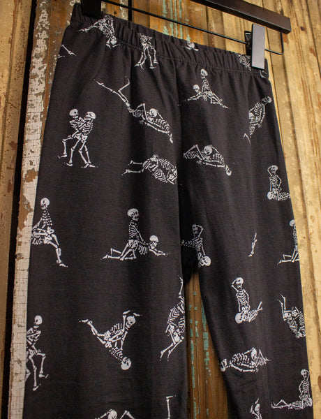 Vintage Fashion Victim Sex Skeletons Pants 1991 Black Small – Black Shag Vintage