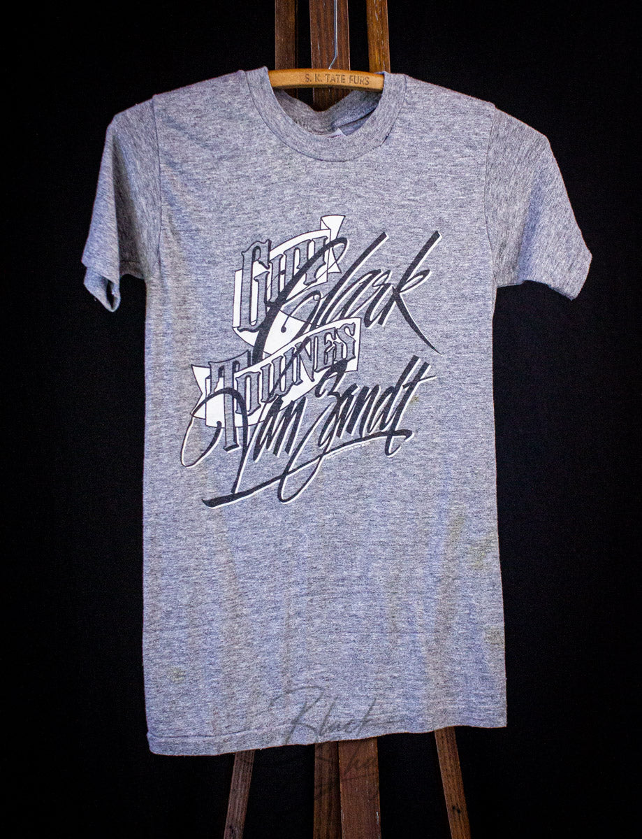 Vintage Guy Clark/Townes Van Zandt Concert T Shirt 1989 Gray XS – Black ...