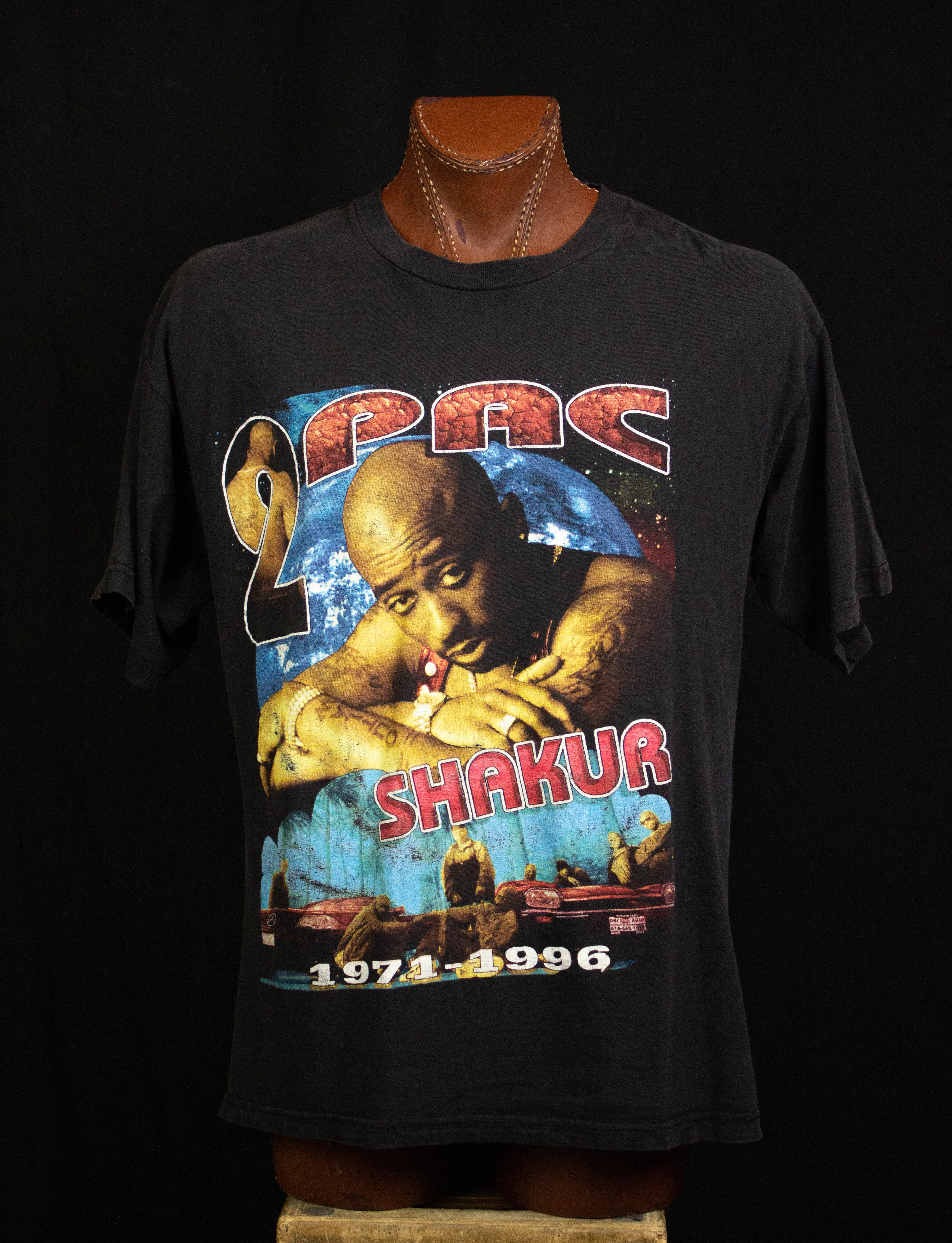 Vintage 1996 2Pac Shakur Life Goes on No More Pain Rap T Shirt XXL ...