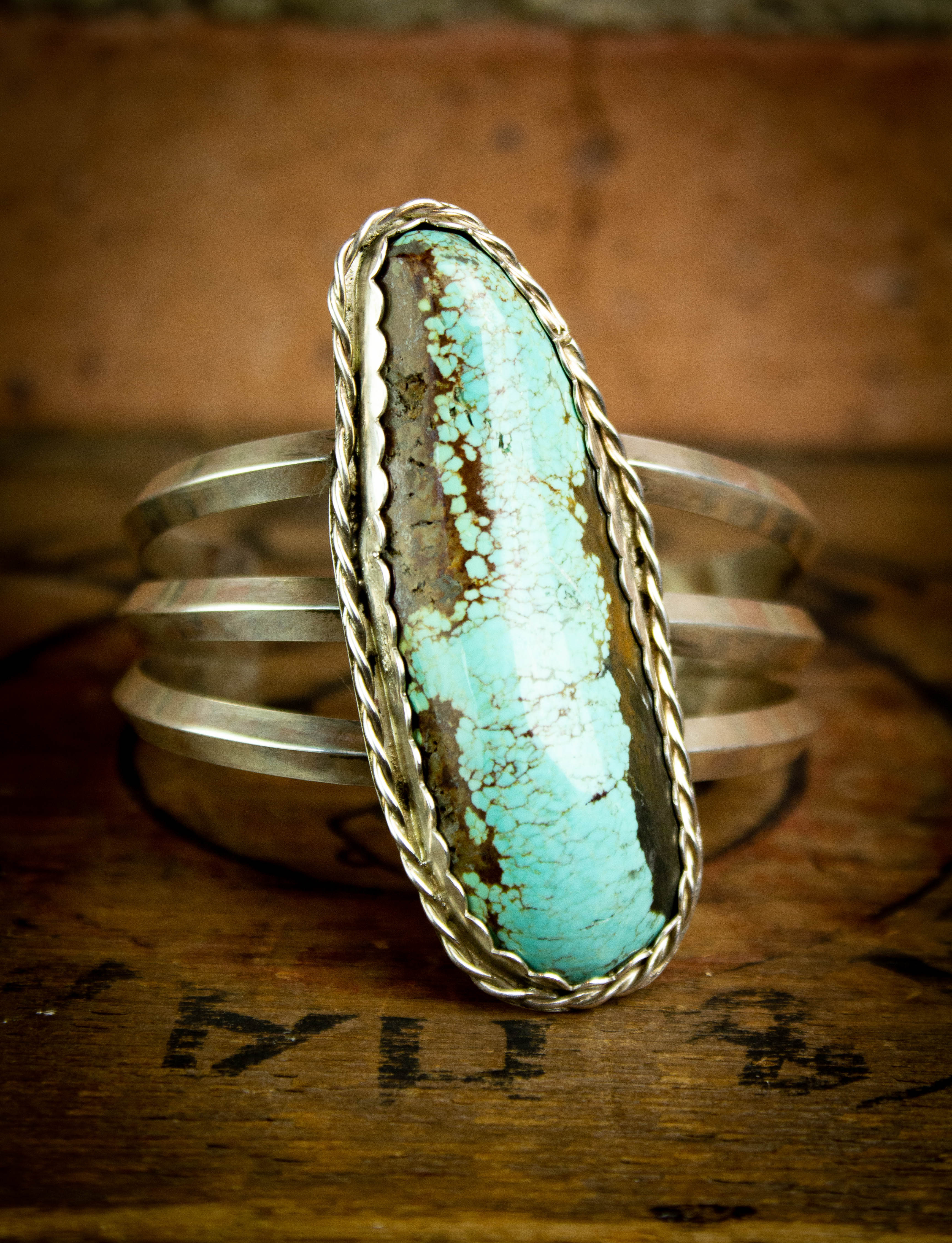 Vintage Silver and Turquoise Cuff Bracelet .925 – Black Shag Vintage