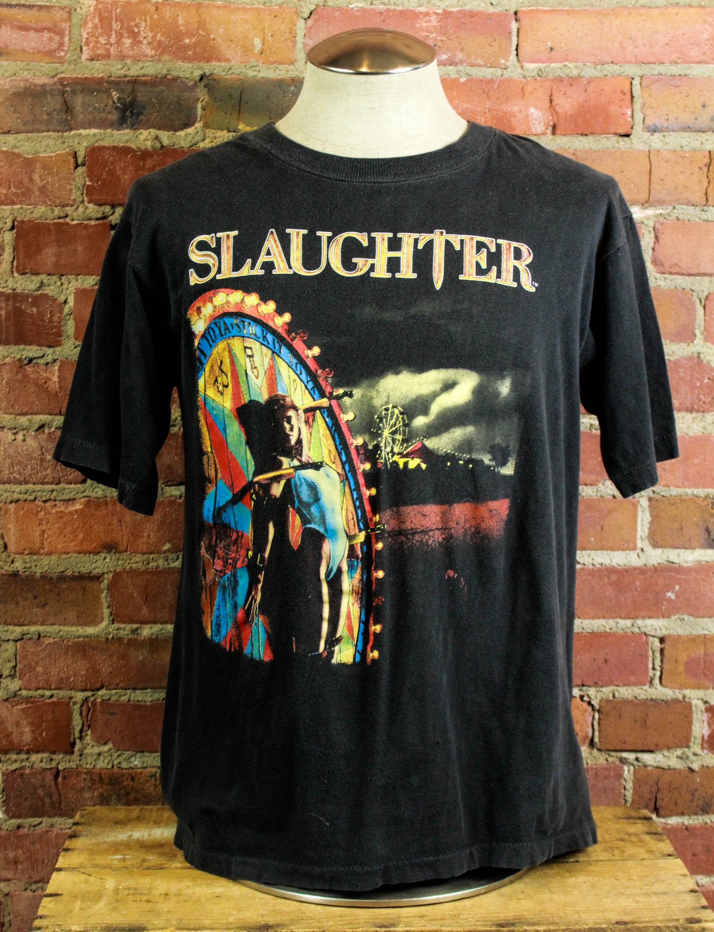 Vintage Slaughter Concert T Shirt Stick It To Ya! Unisex Large 1990 ...