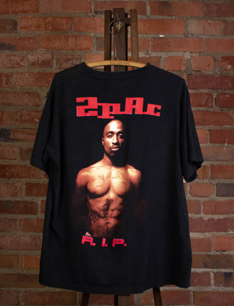 Vintage 2pac 90s Makaveli RIP Rap Tee Tribute Shirt Black 2XL – Black ...