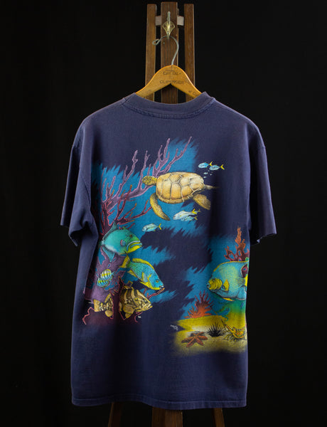 Vintage Under The Sea Coral Reef All Over Print Graphic T Shirt 1990 F ...
