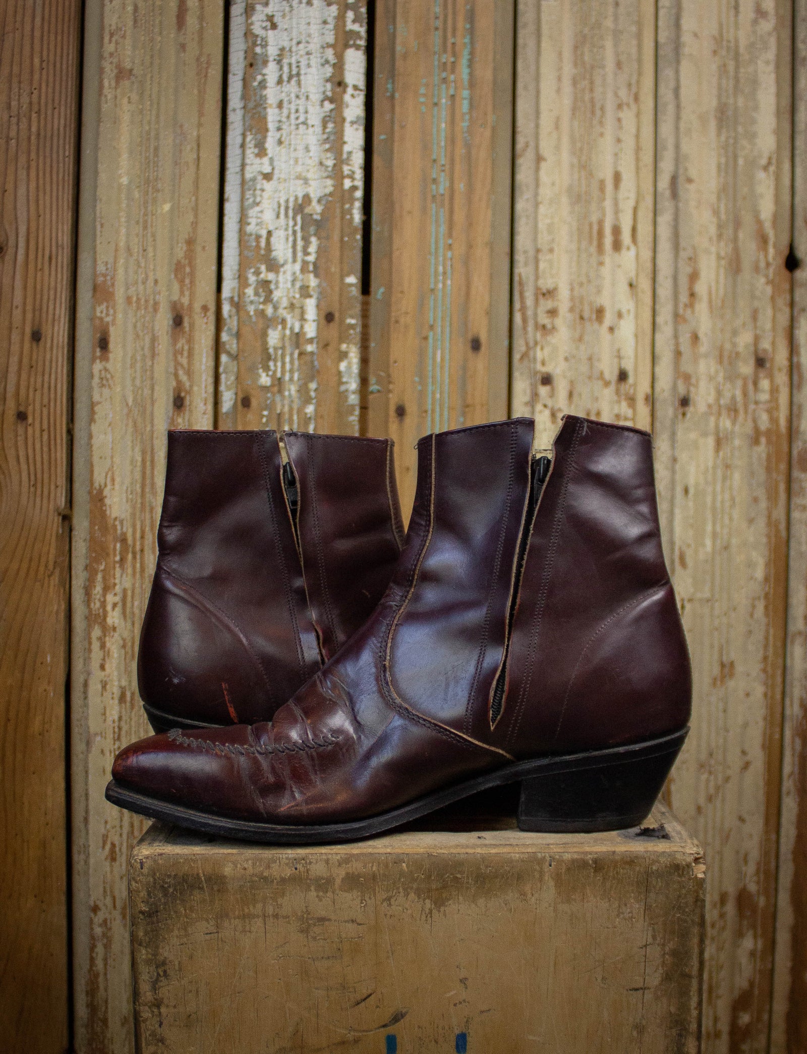 Vintage Leather Boots For Men