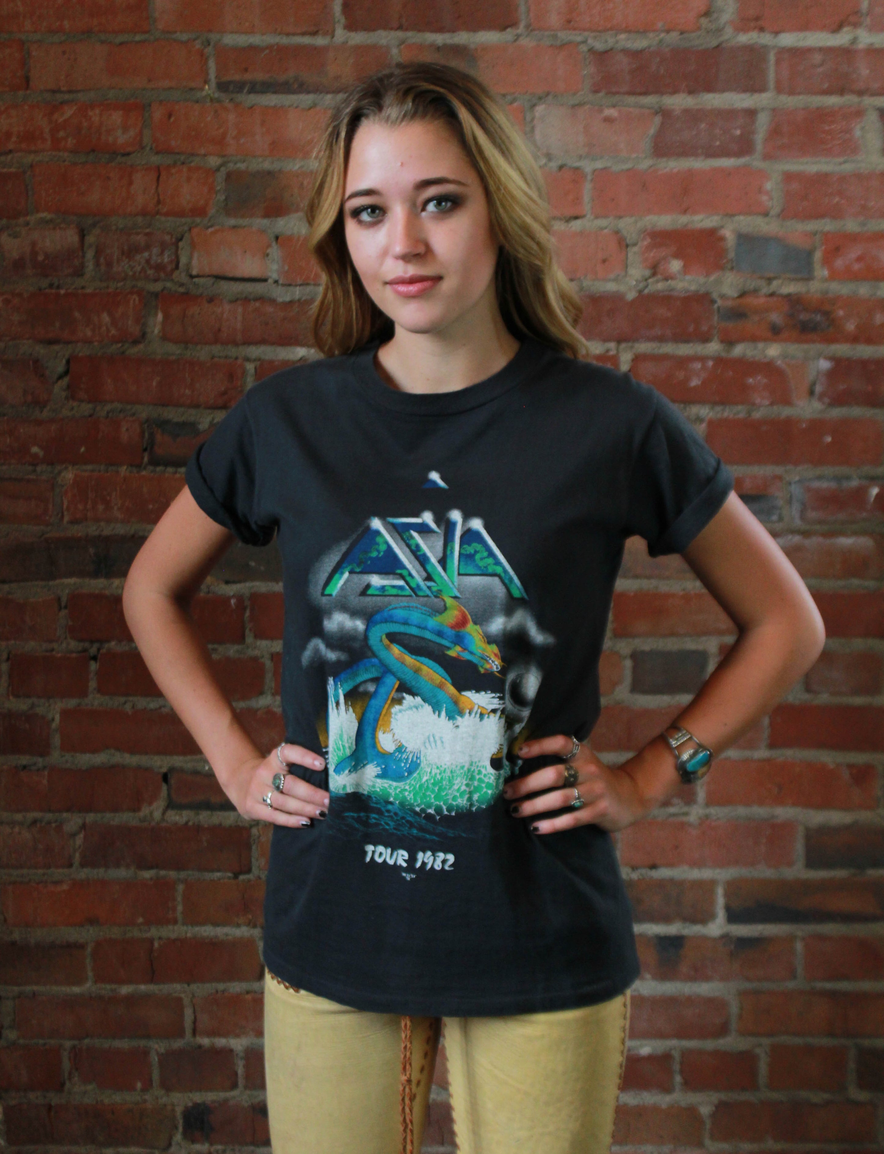 Vintage Asia Concert T Shirt US Tour 1982 Small – Black Shag Vintage